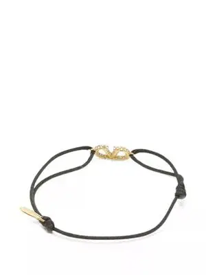 Valentino Garavani Vlogo Crystal Cord Bracelet