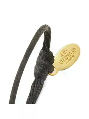 Valentino Garavani Vlogo Crystal Cord Bracelet