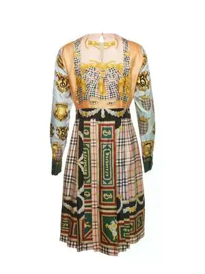 Burberry Pleated Midi Dress