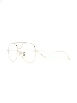 Givenchy Metallic Pilot-frame Glasses - Gold