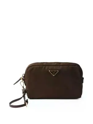 Prada Small Re-nylon Pouch - Brown
