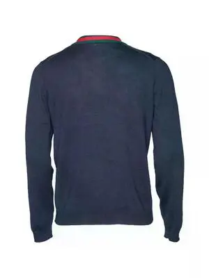 Gucci Wool Knitted Cardigan With Web Trim