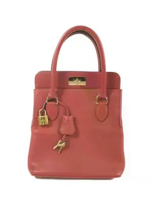Hermès Toolbox 20 Evercolor Leather Tote Bag - Red
