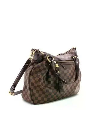 LOUIS VUITTON Damier Evora Mm Satchel - Brown