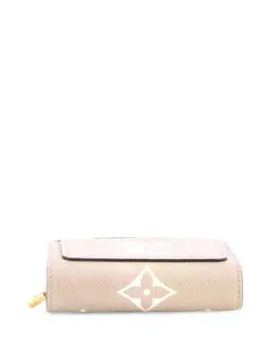 LOUIS VUITTON Clea Wallet Bicolor Monogram Empreinte Giant Small Wallets