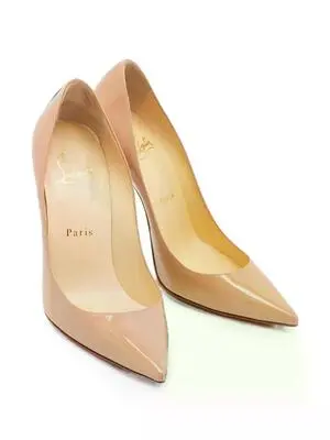 CHRISTIAN LOUBOUTIN Kate Patent Leather Pumps - Neutrals