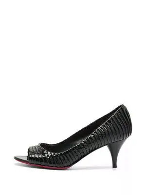 Miu Miu Peep-toe Pumps - Black