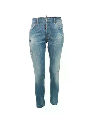 Dsquared2 Distressed Slim-fit Jeans - Blue
