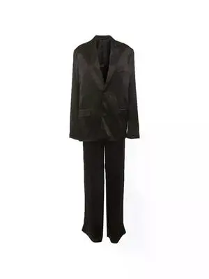 Balenciaga Tailored Satin Suit - Black