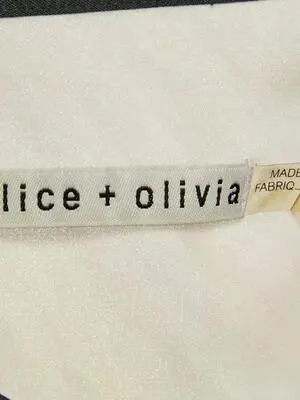 Alice + Olivia Cropped Silk Shirt