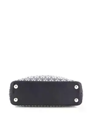LOUIS VUITTON Capucines Bb Woven Leather Satchel