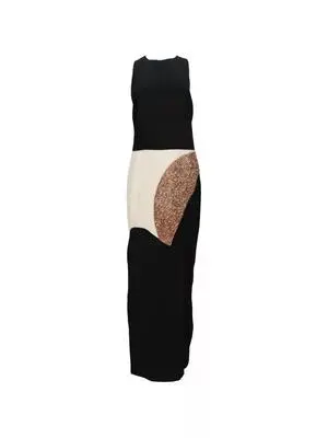 TOM FORD Sleeveless Color Block Maxi Dress