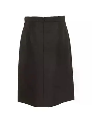 Celine Belted Pencil Midi Skirt