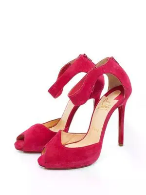 CHRISTIAN LOUBOUTIN Peep-toe Ankle-strap Pumps