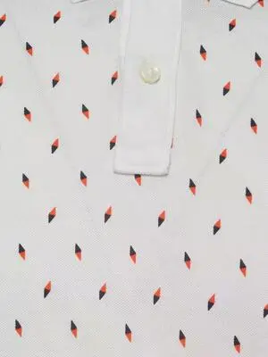 Hugo Boss Printed Pique Polo T-shirt - White