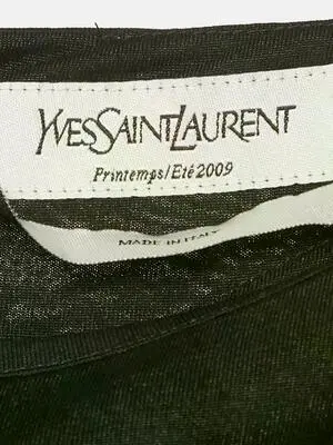 Saint Laurent Frilled Jersey Playsuit