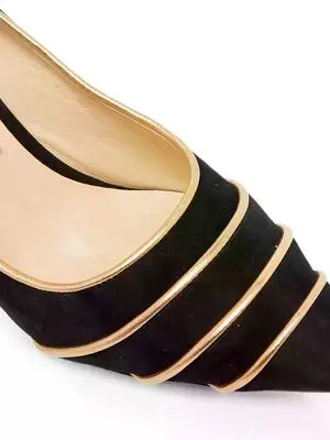 JIMMY CHOO Romy Leather Trim Pumps