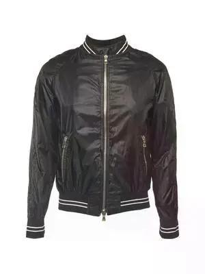 Balmain Logo-appliqué Bomber Jacket - Black