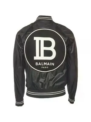 Balmain Logo-appliqué Bomber Jacket