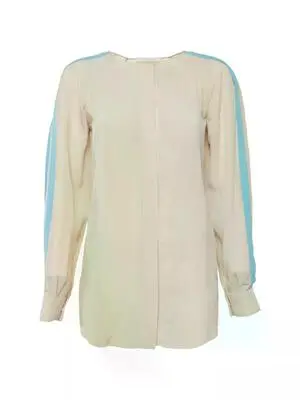 Chloé Silk Blouse With Tie Detail - Neutrals