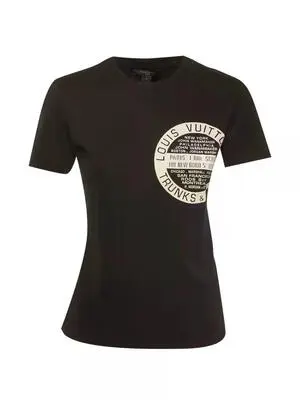 LOUIS VUITTON Logo Stamp T-shirt - Black