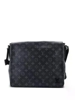 LOUIS VUITTON Monogram Eclipse Canvas Mm Messenger Bag - Black