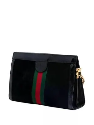 Gucci Ophidia Suede Web Chain Crossbody Bag