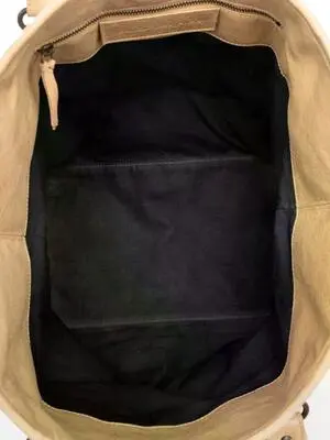 Balenciaga 2005 Lambskin Motocross Classic Sunday Tote Bag - Neutrals