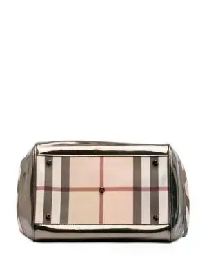 Burberry Small Supernova Check Coated Canvas Canterbury Tote Bag