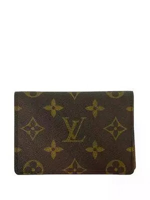 LOUIS VUITTON 1997 Monogram Case Card Holder - Brown