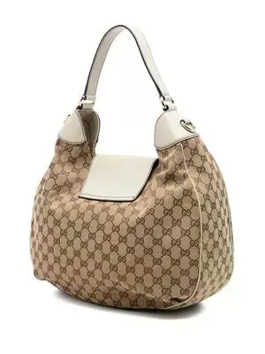 Gucci Medium Gg Canvas Emily Flap Satchel
