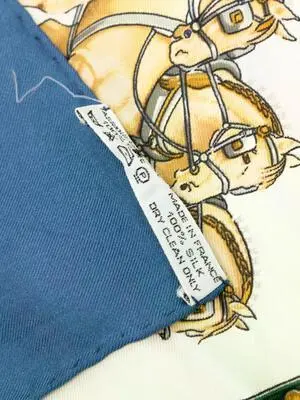 Hermès 1990-2000 Chevaux De Trait Silk Scarf 90 Scarves