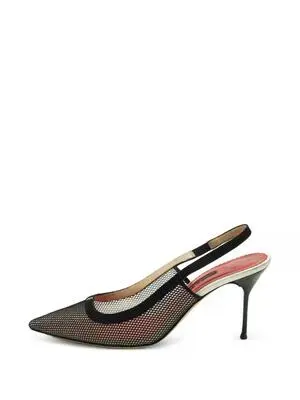 Carolina Herrera Mesh Slingback Pumps