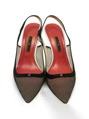 Carolina Herrera Mesh Slingback Pumps