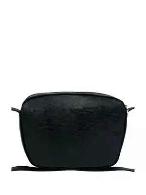 FERRAGAMO Lizard Embossed Leather Vara Crossbody Bag