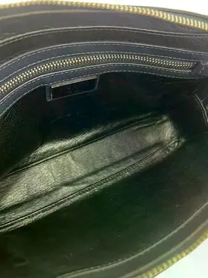 Prada Saffiano Leather Portfolio Zip Clutch Bag