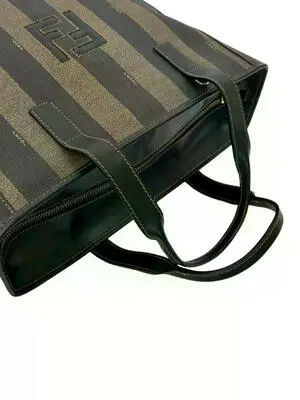 Fendi Pequin Coated Canvas Tote Bag
