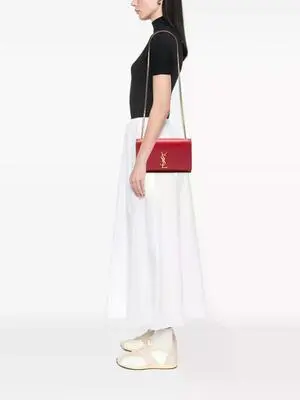 Saint Laurent Medium Monogram Kate Crossbody Bag - Red