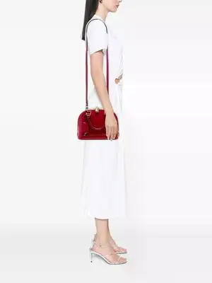LOUIS VUITTON Monogram Vernis Alma Bb Satchel - Red