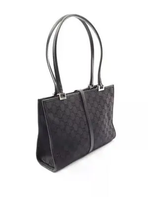 Gucci Gg Canvas Jackie Tote Bag - Black