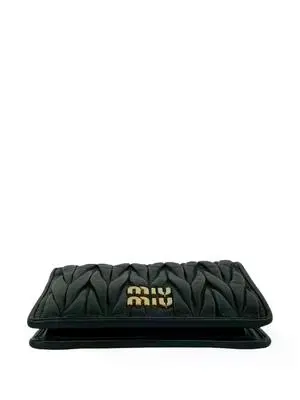Miu Miu 2010-2026 Matelasse Leather Bifold Wallet Small Wallets