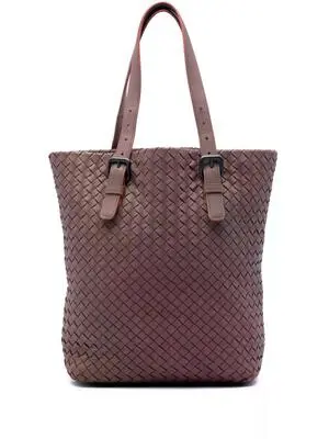 Bottega Veneta Nappa Intrecciato Tote Bag - Pink