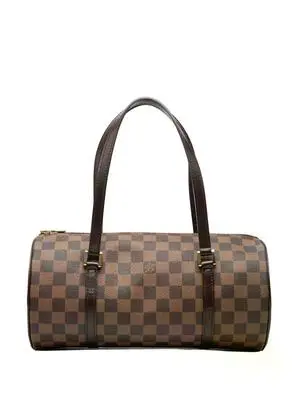 LOUIS VUITTON Damier Ebene Papillon 30 Handbag - Brown
