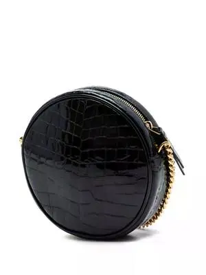 Saint Laurent Croc Embossed Patent Camera Bag