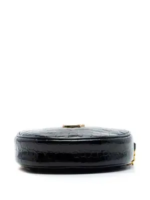 Saint Laurent Croc Embossed Patent Camera Bag