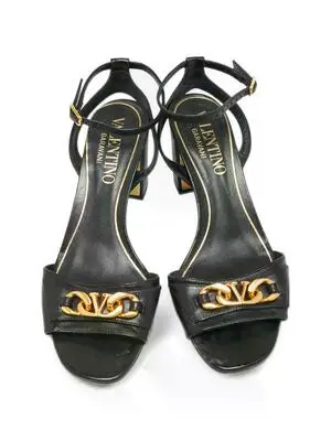 Valentino Garavani Vlogo Ankle Strap Sandals