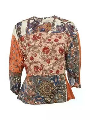 Chloé Floral-paisley Print Blouse - Neutrals