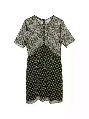 Sandro Short-sleeved Mini Dress - Black