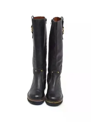 See By Chloé Buckle Detail Leather Boots
