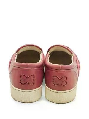 Bottega Veneta Intrecciato Slip-on Sneakers - Pink